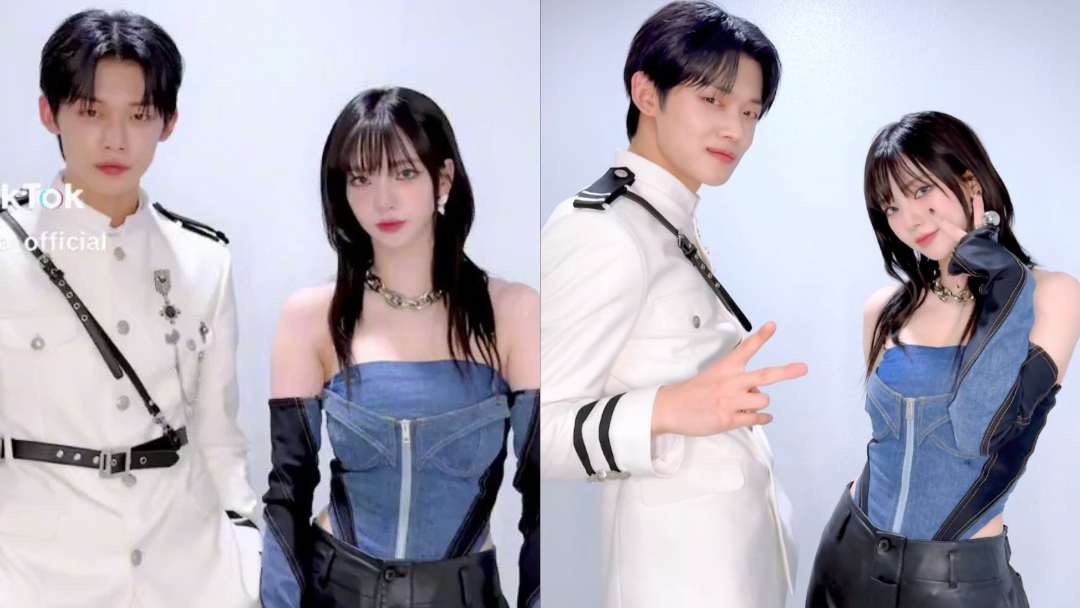 كارينا مـــن ايسبا و يونجون مـــن TXT فــي تحدي الرقص لأغنية Drama - كيبوبنا | KPOPNA - كيبوبنا