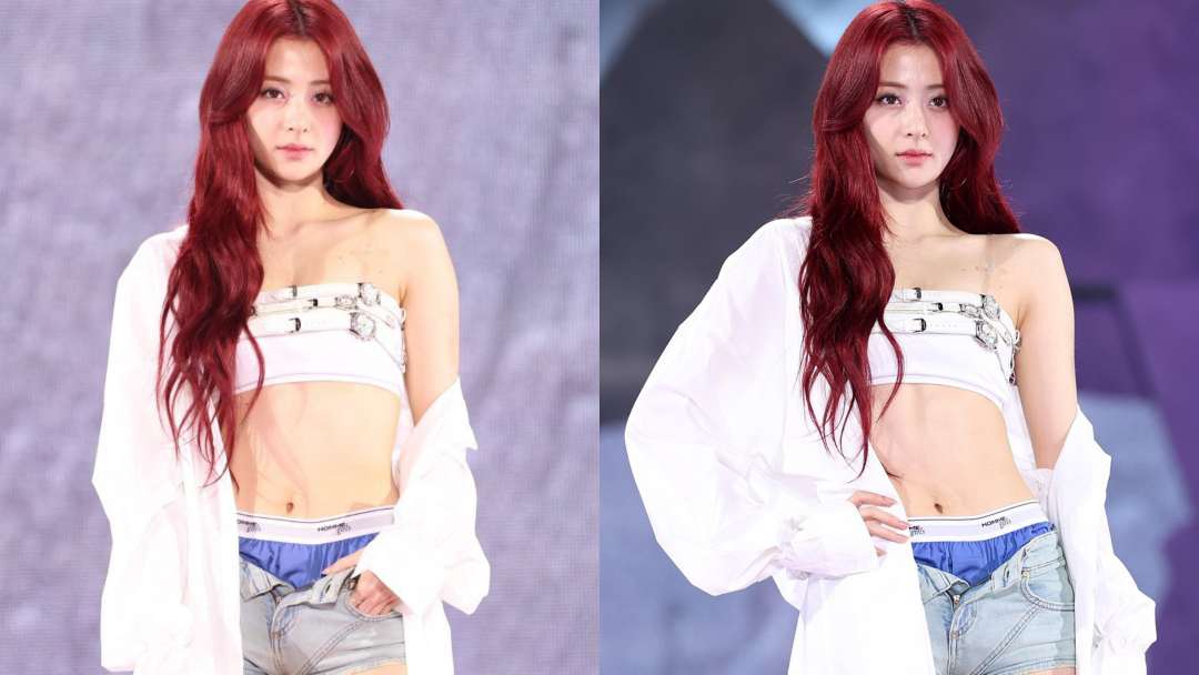 يونجين فــي ظهور مثير لأغنية عودة مرة أخرى لفرقة لي سيرافيم EASY - كيبوبنا | KPOPNA - كيبوبنا